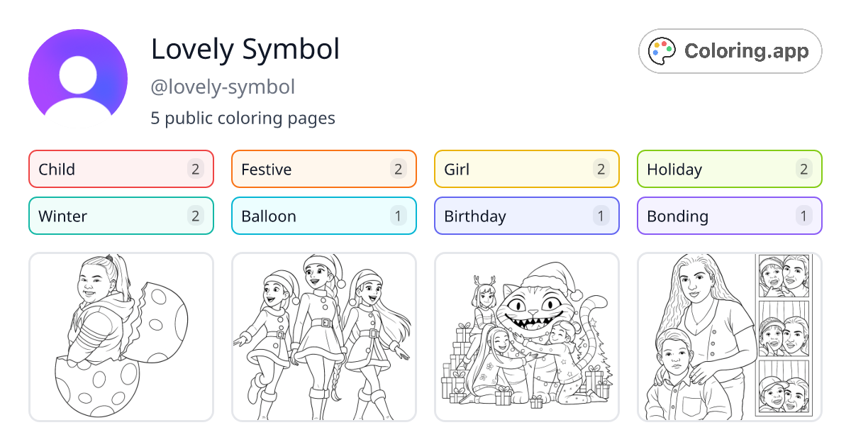 Lovely Symbol (@lovely-symbol) • Coloring.app