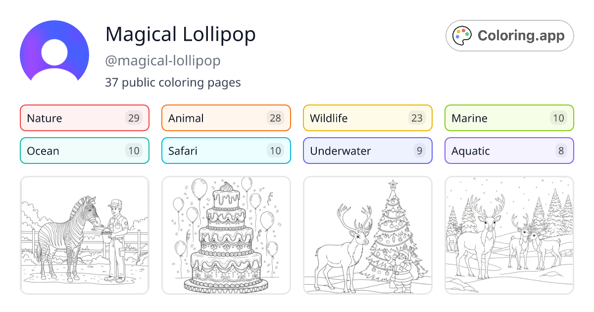 Magical Lollipop (@magical-lollipop) • Coloring.app
