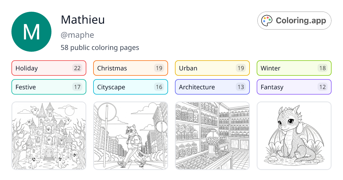 Mathieu (@maphe) • Coloring.app