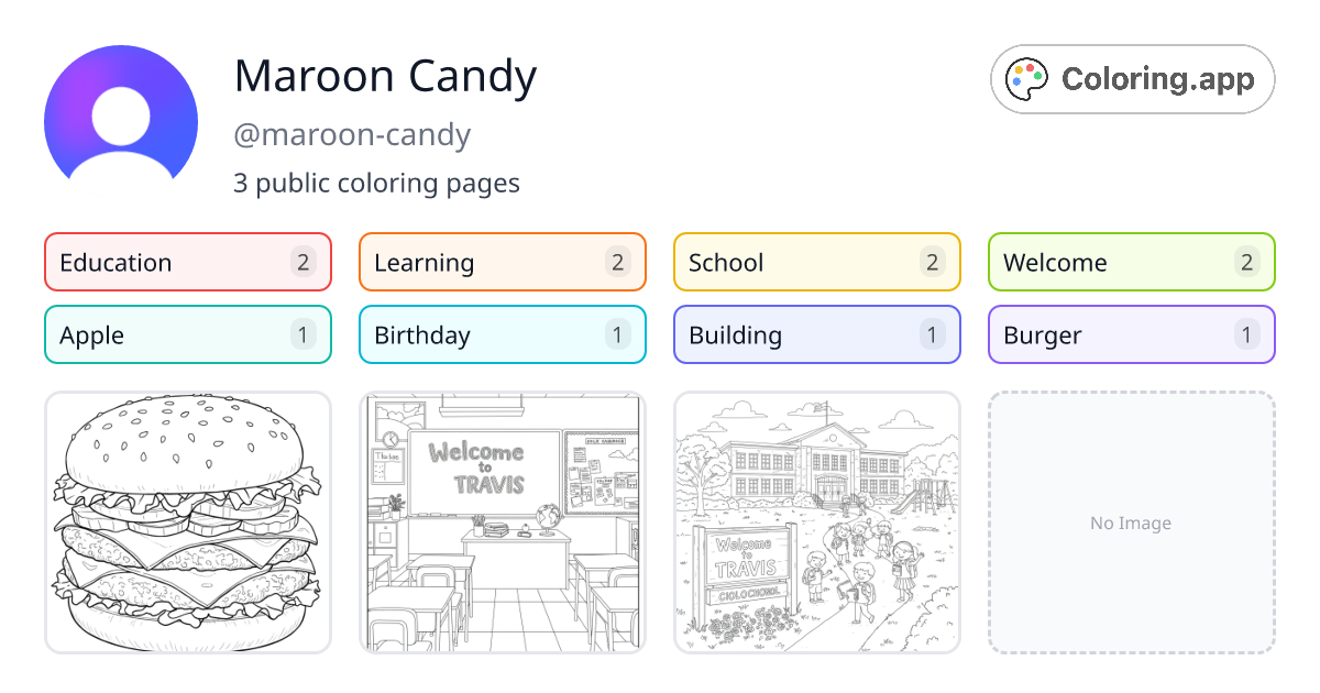 Maroon Candy (@maroon-candy) • Coloring.app