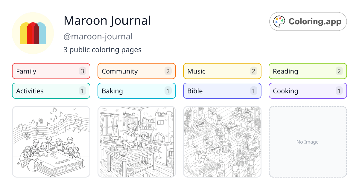 Maroon Journal (@maroon-journal) • Coloring.app