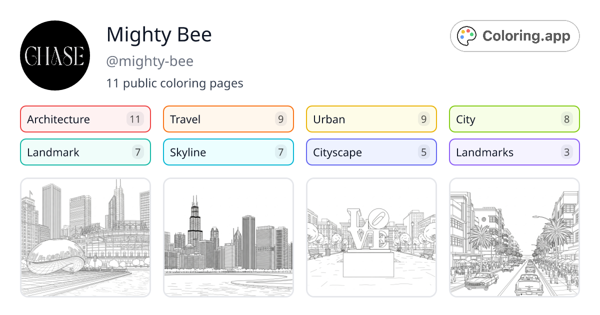 Mighty Bee (@mighty-bee) • Coloring.app