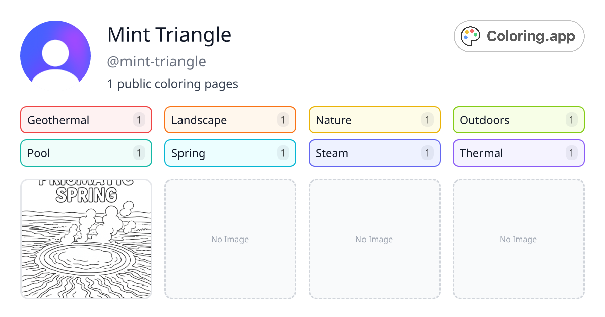 Mint Triangle (@mint-triangle) • Coloring.app