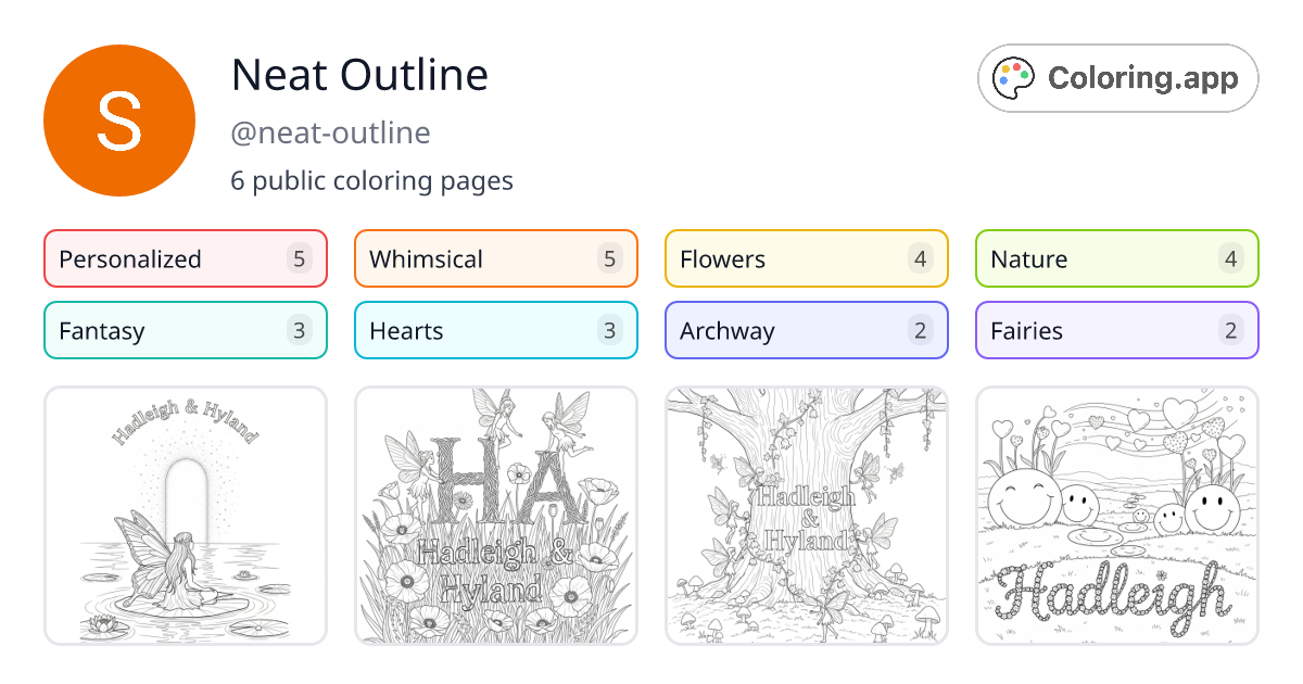 Neat Outline (@neat-outline) • Coloring.app