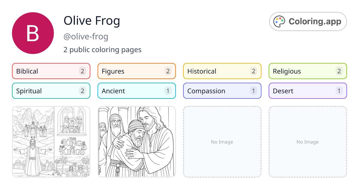 Olive Frog (@olive-frog) • Coloring.app