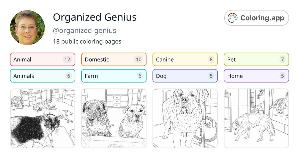 Organized Genius (@organized-genius) • Coloring.app