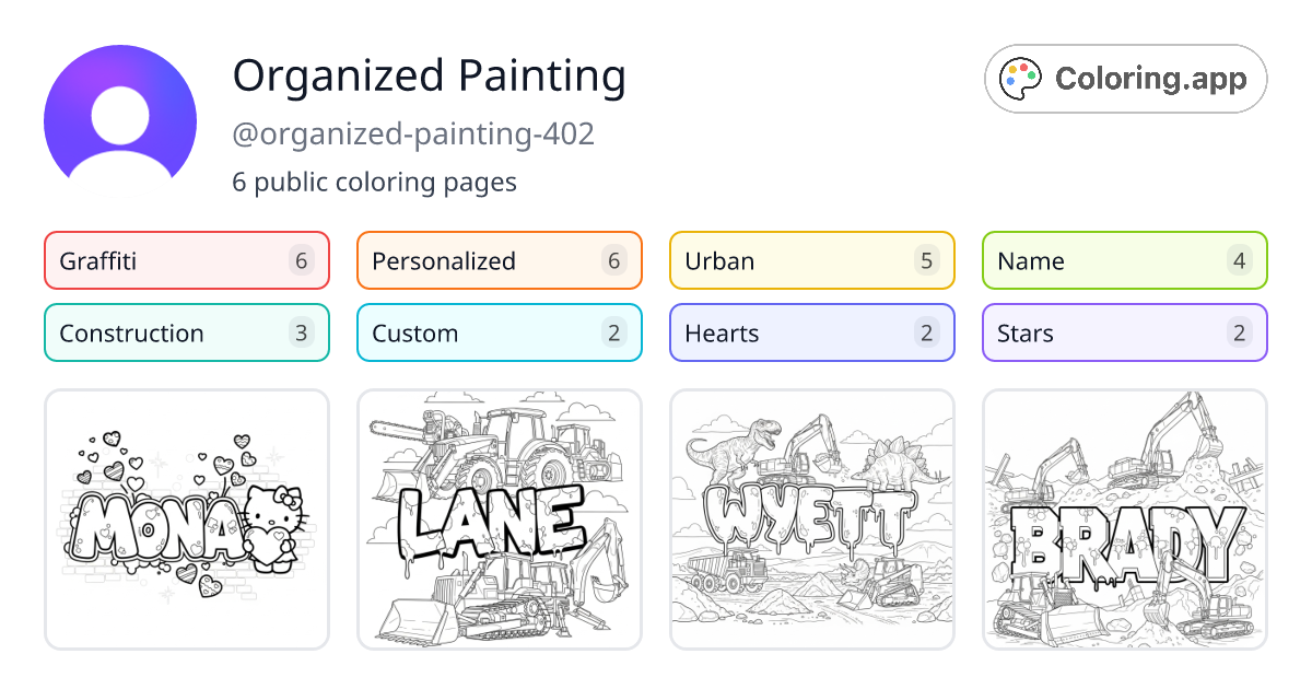Organized Painting (@organized-painting-402) • Coloring.app