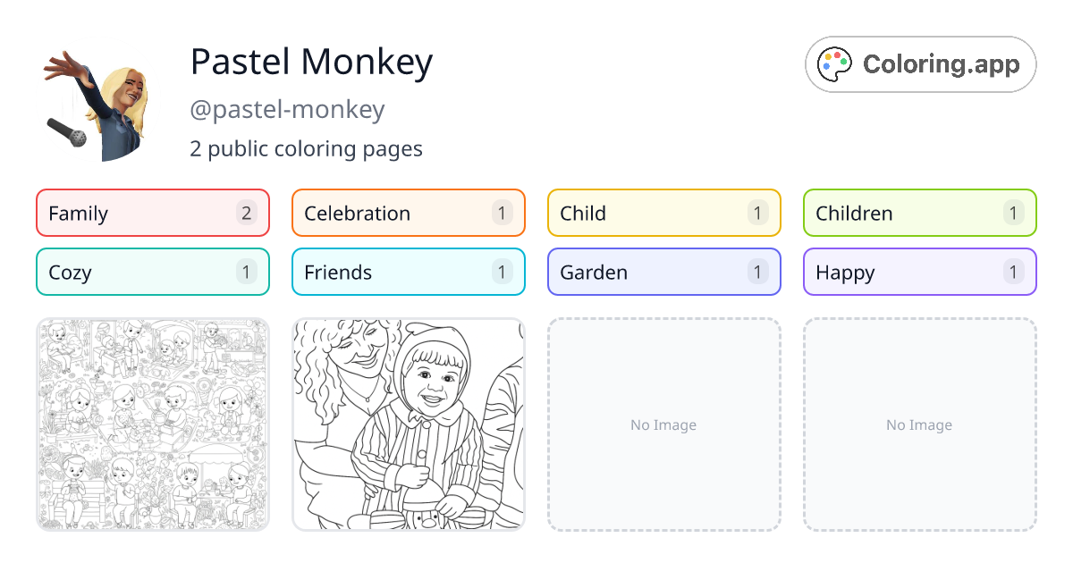 Pastel Monkey (@pastel-monkey) • Coloring.app