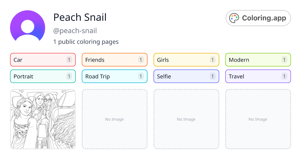 Peach Snail (@peach-snail) • Coloring.app