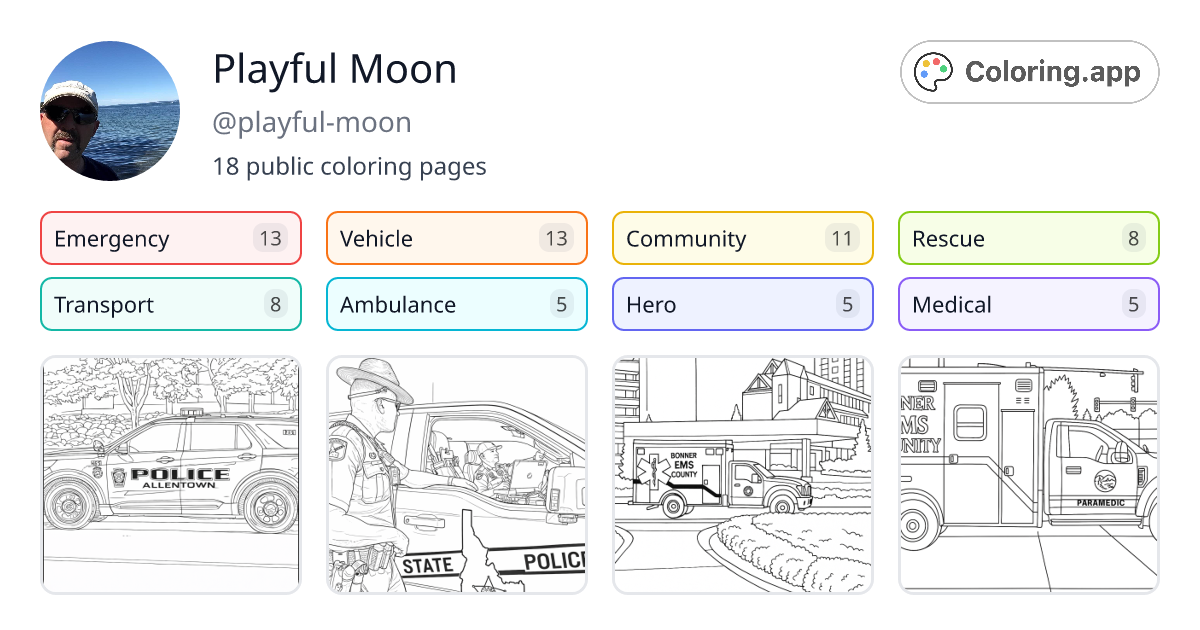 Playful Moon (@playful-moon) • Coloring.app