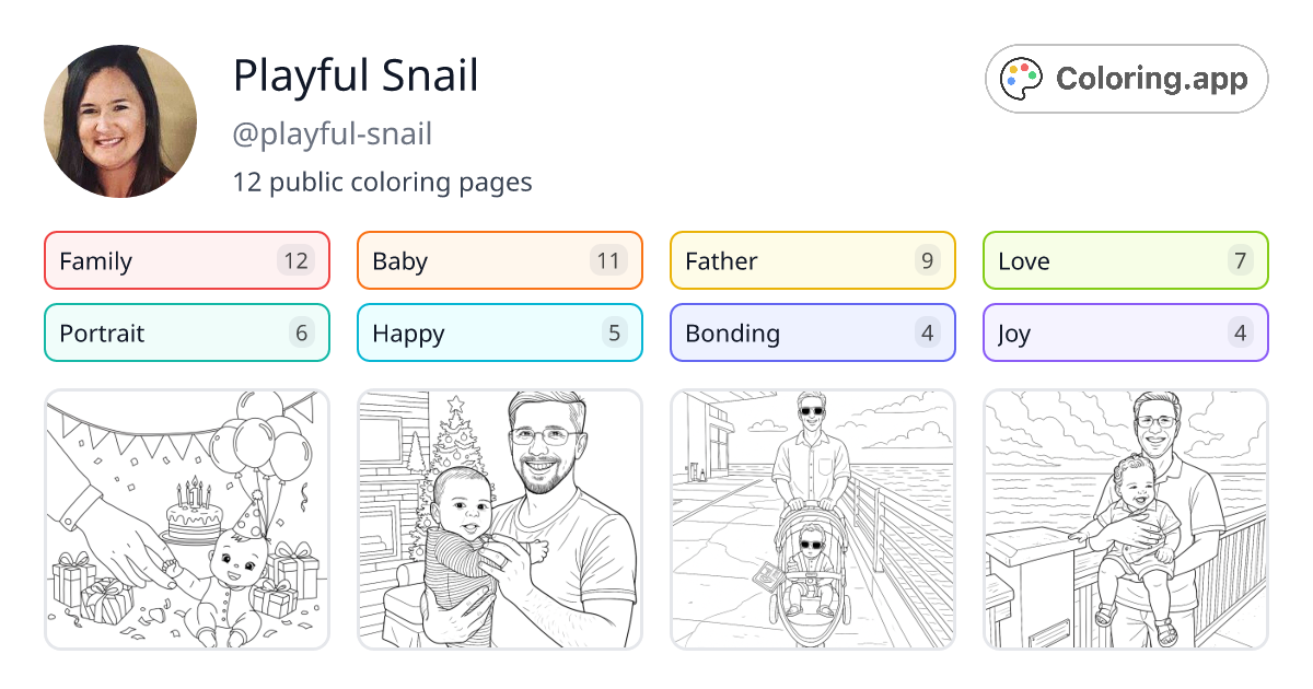 Playful Snail (@playful-snail) • Coloring.app
