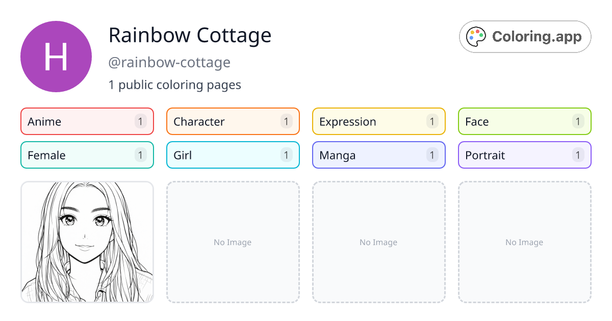 Rainbow Cottage (@rainbow-cottage) • Coloring.app