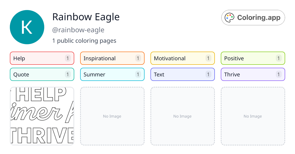 Rainbow Eagle (@rainbow-eagle) • Coloring.app