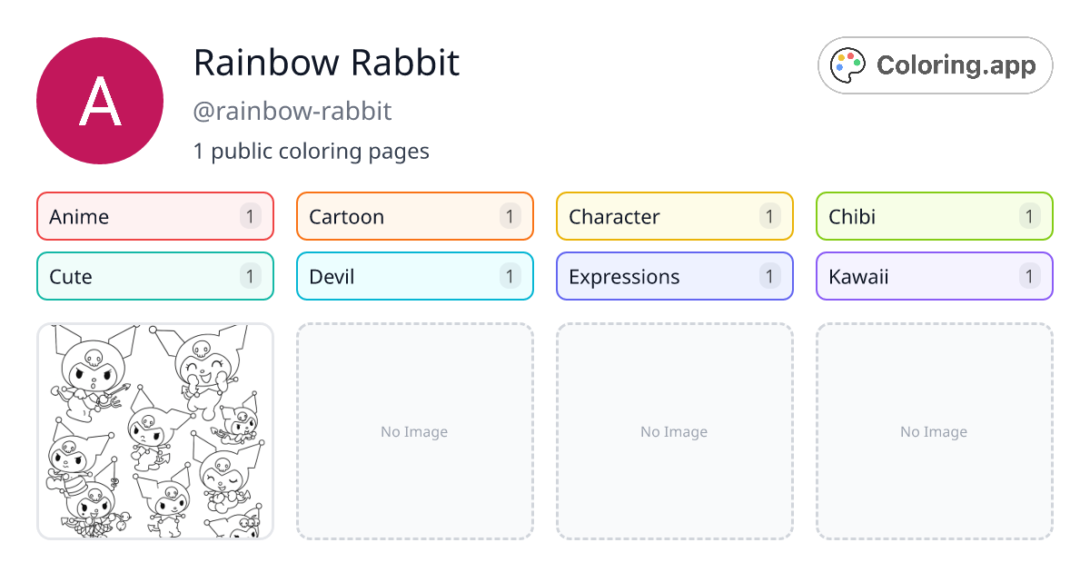 Rainbow Rabbit (@rainbow-rabbit) • Coloring.app