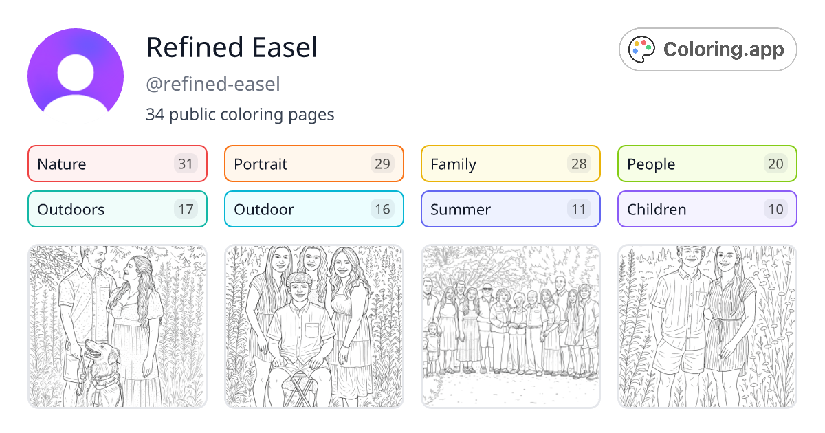 Refined Easel (@refined-easel) • Coloring.app