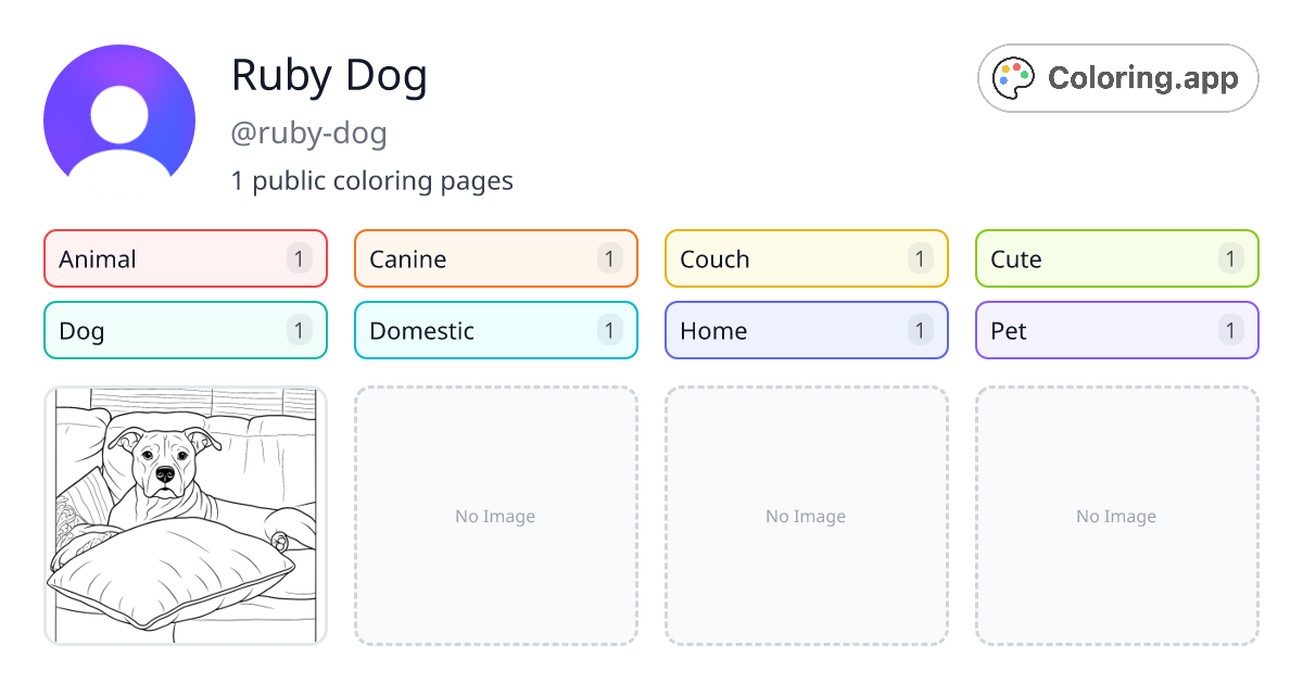 Ruby Dog (@ruby-dog) • Coloring.app