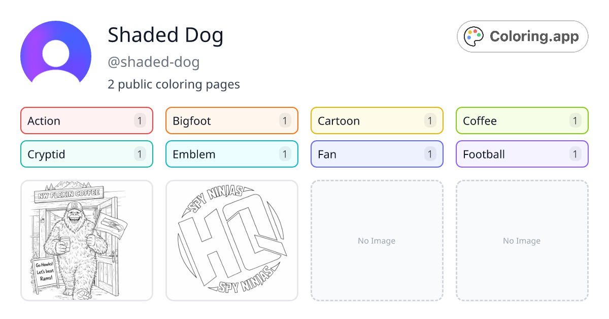 Shaded Dog (@shaded-dog) • Coloring.app