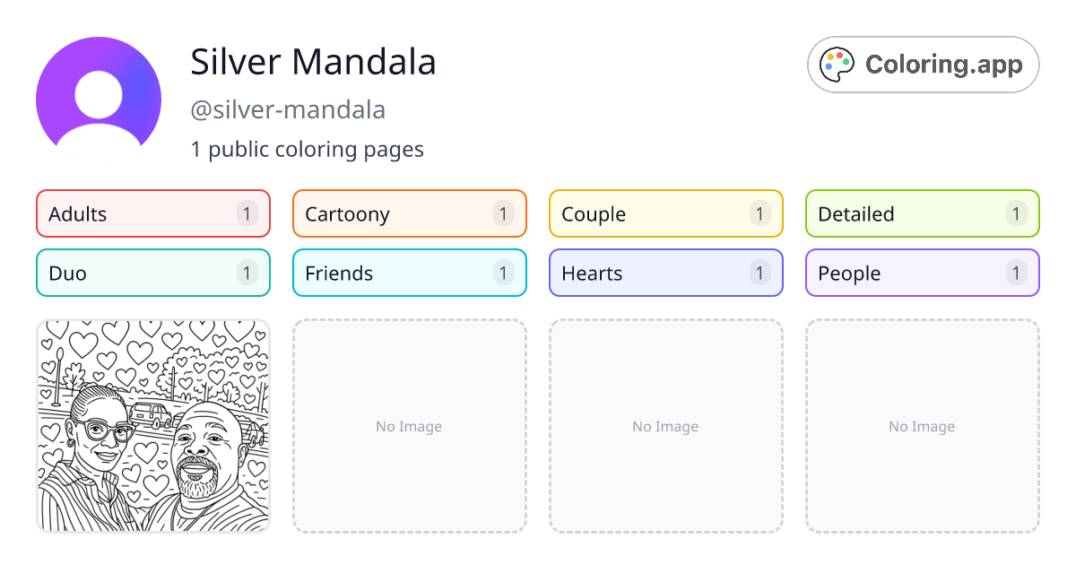 Silver Mandala (@silver-mandala) • Coloring.app