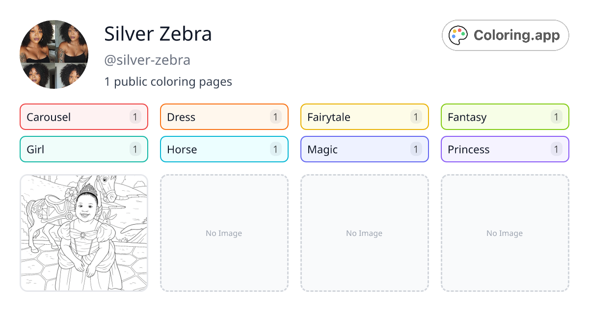 Silver Zebra (@silver-zebra) • Coloring.app