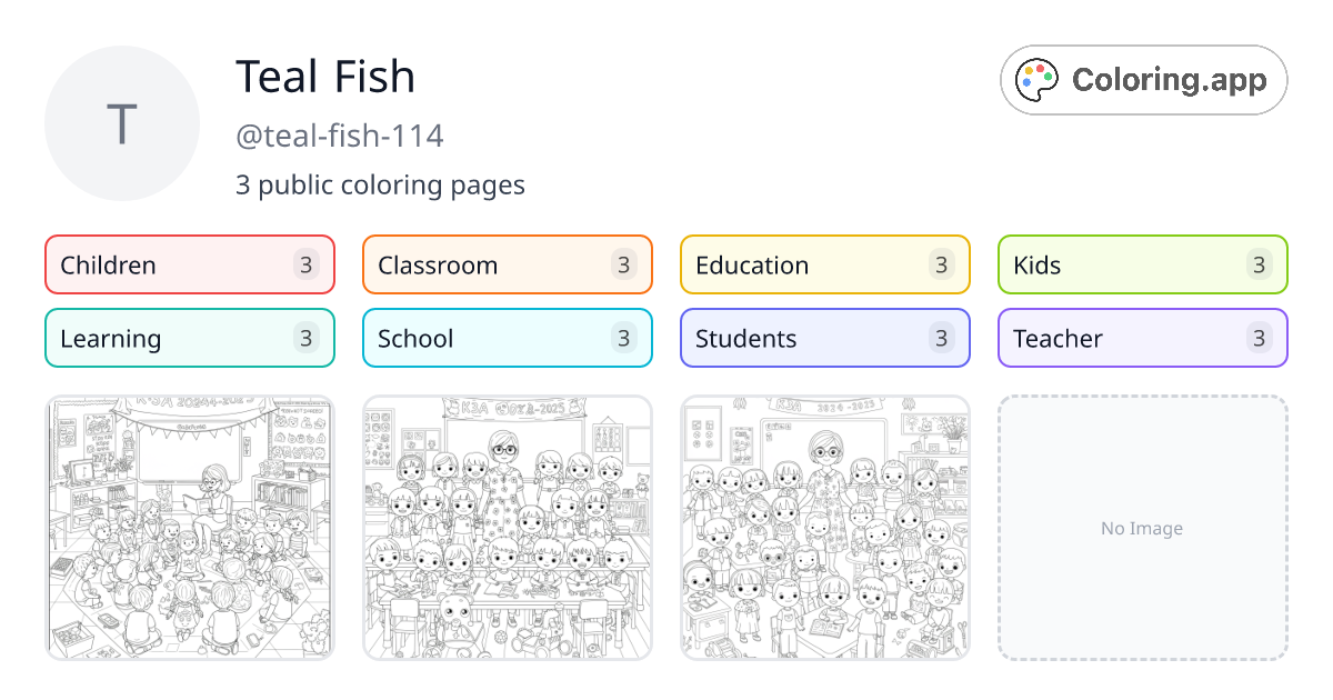 Teal Fish (@teal-fish-114) • Coloring.app