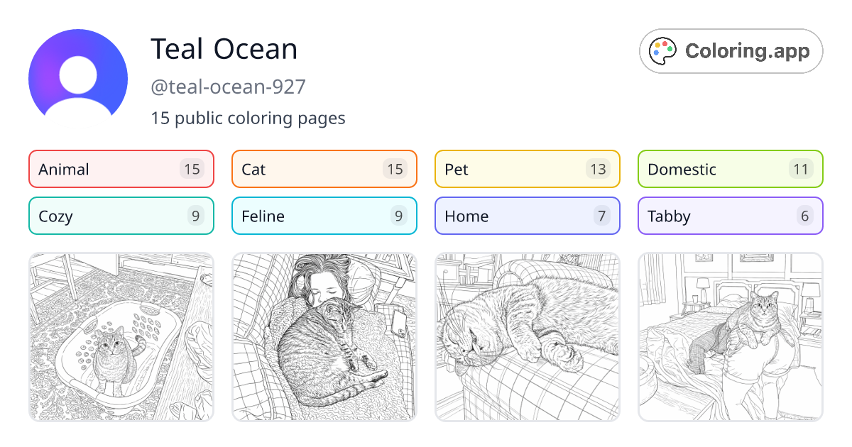 Teal Ocean (@teal-ocean-927) • Coloring.app
