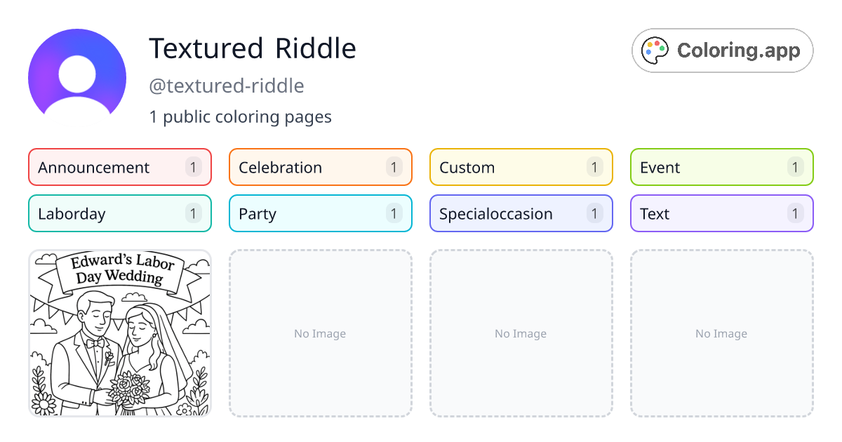 Textured Riddle (@textured-riddle) • Coloring.app