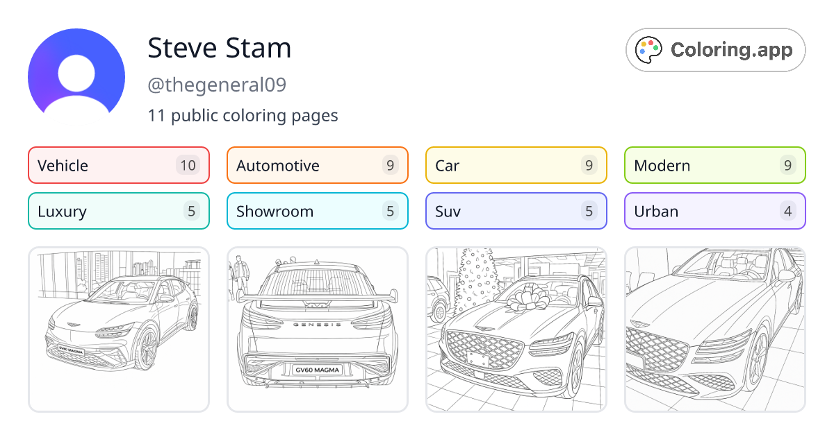 Steve Stam (@thegeneral09) • Coloring.app