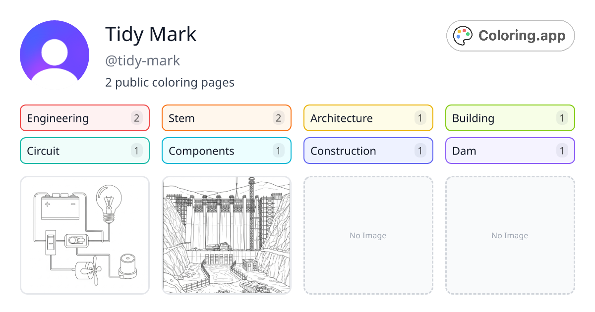 Tidy Mark (@tidy-mark) • Coloring.app