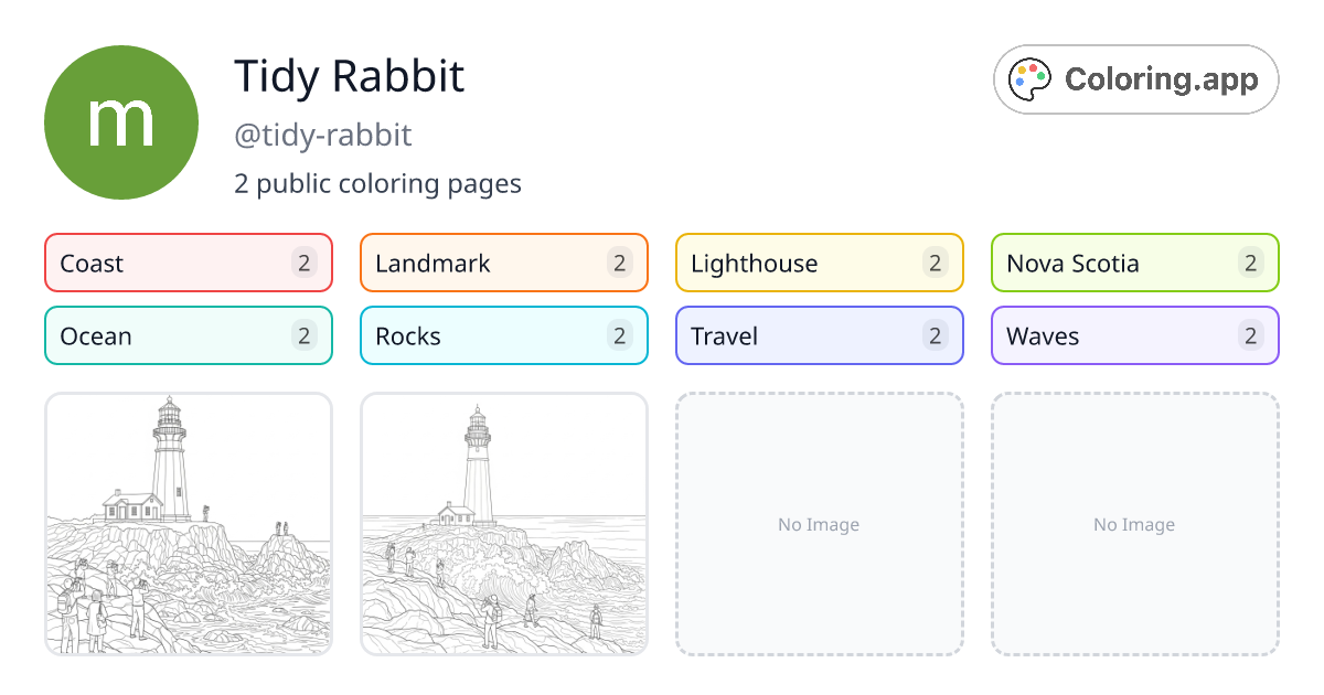 Tidy Rabbit (@tidy-rabbit) • Coloring.app