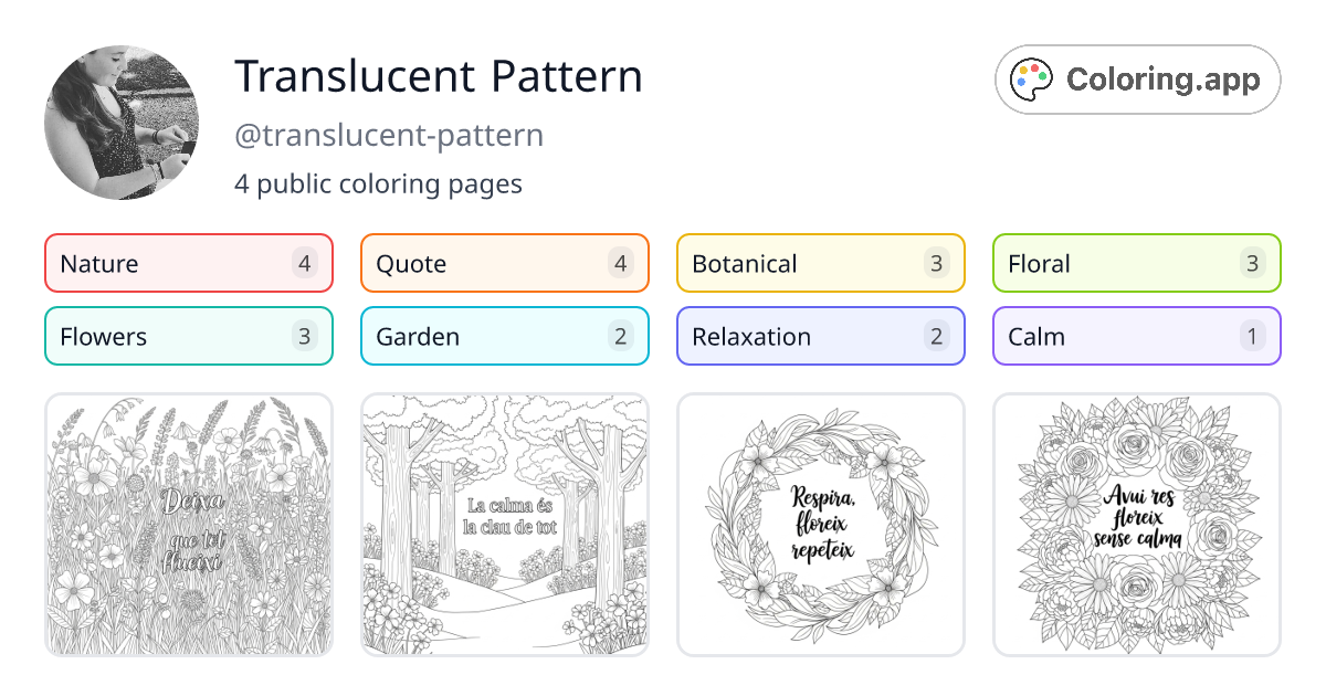 Translucent Pattern (@translucent-pattern) • Coloring.app