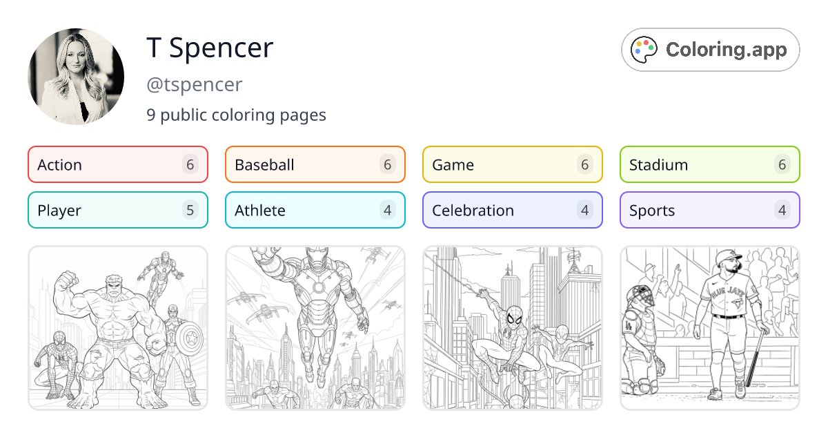 T Spencer (@tspencer) • Coloring.app