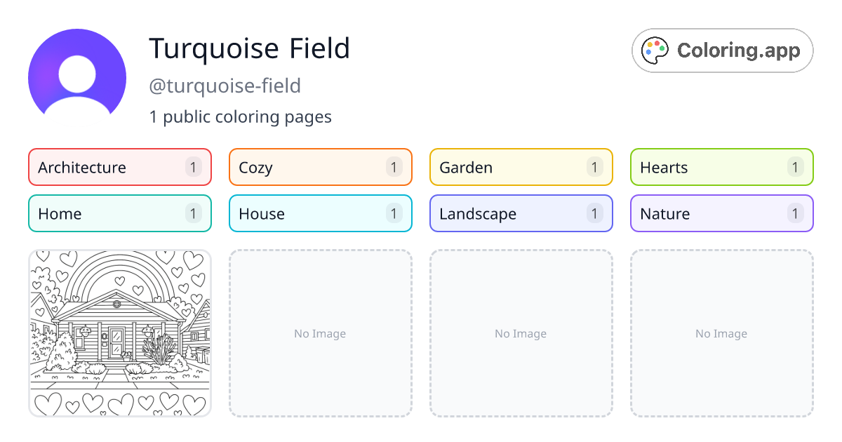 Turquoise Field (@turquoise-field) • Coloring.app