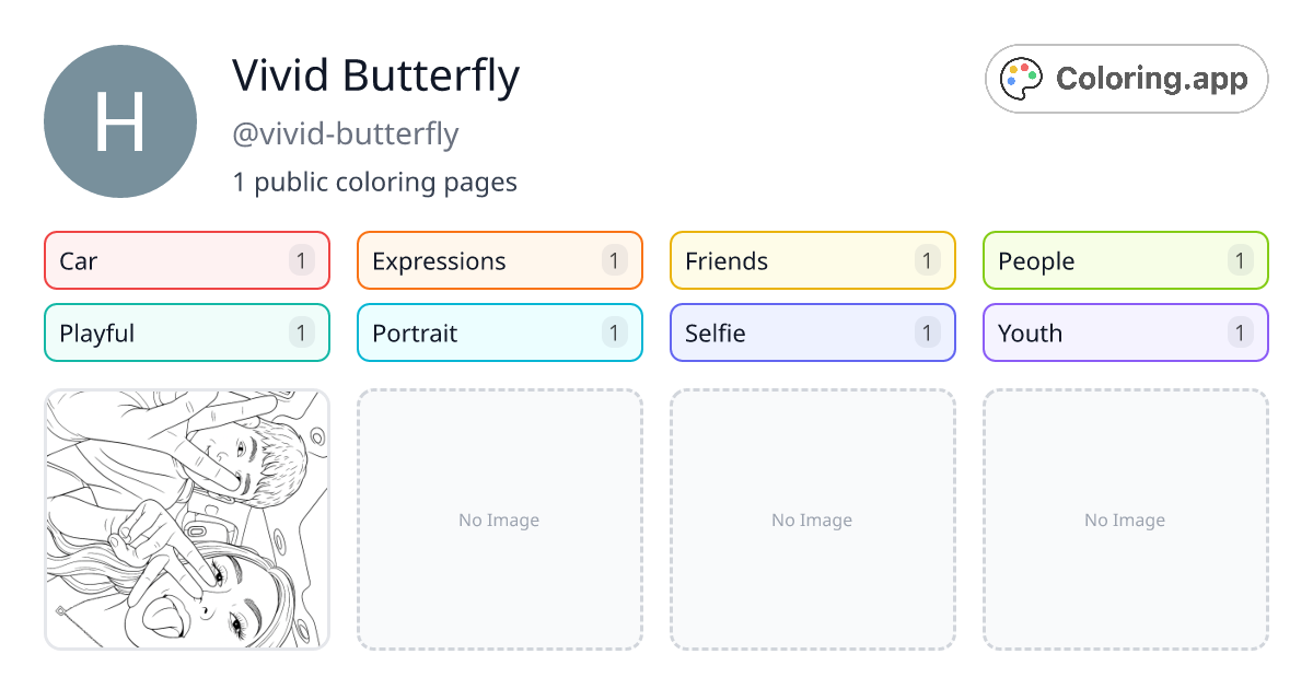 Vivid Butterfly (@vivid-butterfly) • Coloring.app