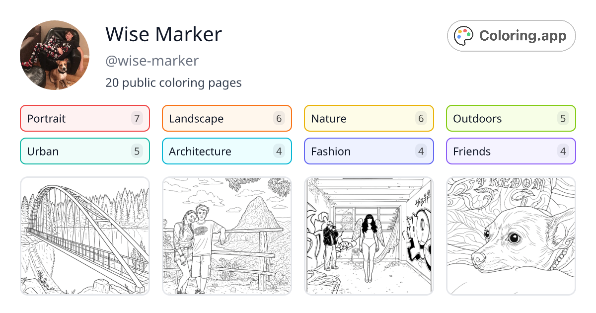 Wise Marker (@wise-marker) • Coloring.app