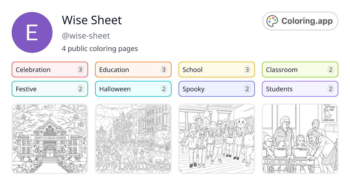 Wise Sheet (@wise-sheet) • Coloring.app