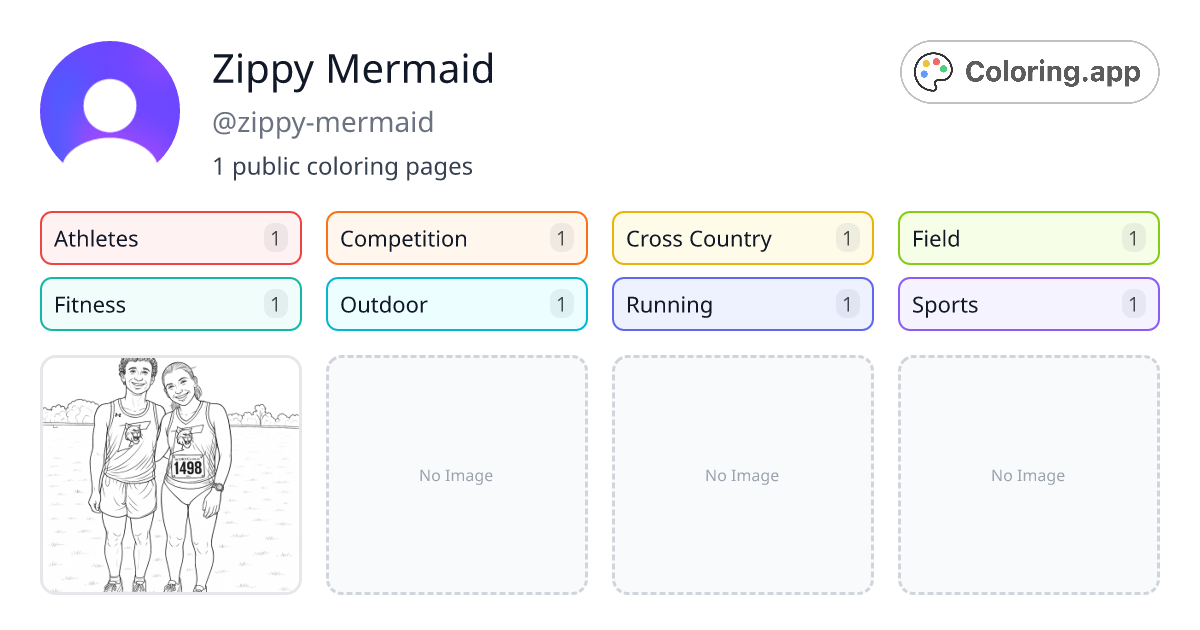 Zippy Mermaid (@zippy-mermaid) • Coloring.app